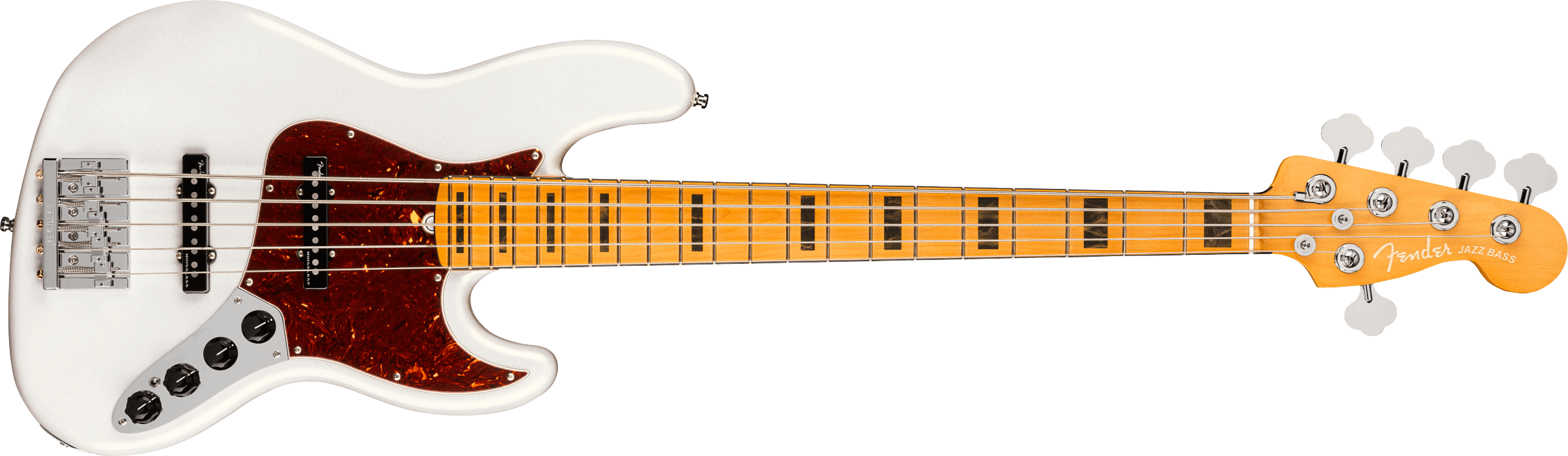 Fender American Ultra Jazz Bass® V, Maple Fingerboard, Arctic Pearl ...